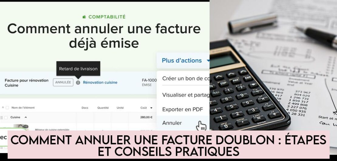 Comment annuler une facture doublon : étapes et conseils pratiques ...